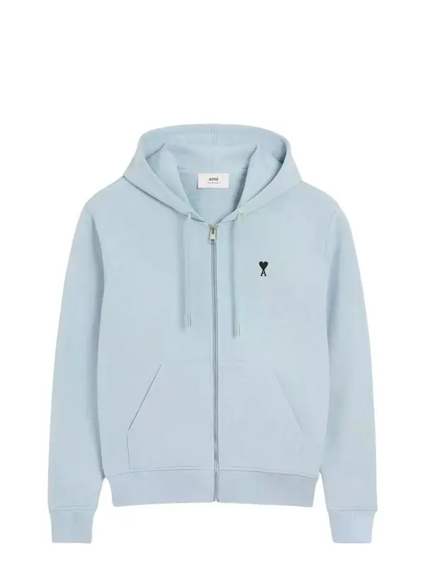 Ami De Coeur Zip-up Hoodie - Blue