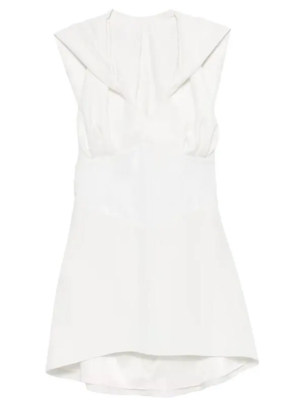 VESTIAIRE D'UN OISEAU LIBRE Sleeveless Mini Dress - White