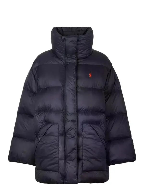 Ralph Lauren Embroidered-logo Padded Jacket - Black