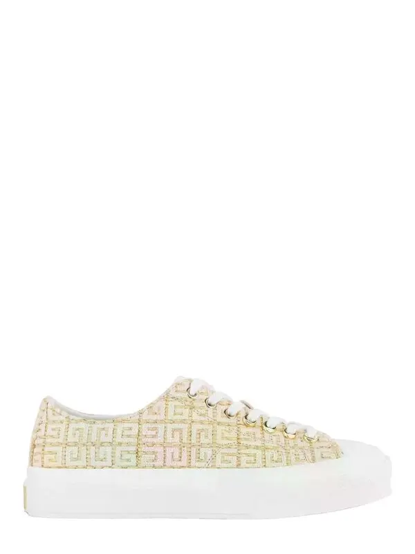 Givenchy 4g-pattern Platform Sneakers - Neutrals