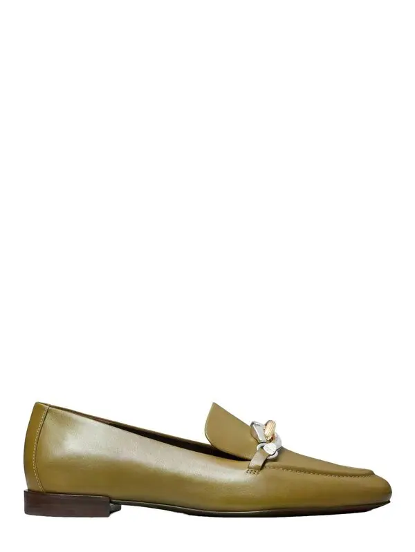 Tory Burch Jessa Leather Loafers - Green