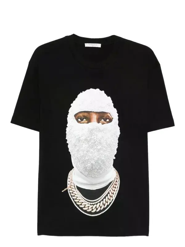 IH NOM UH NIT Mask-print T-shirt - Black