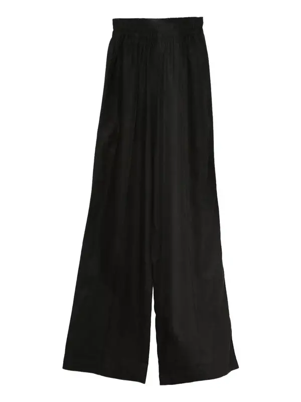 HAMZA Skipper Linen Flared Trousers - Black