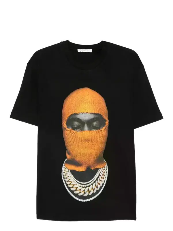 IH NOM UH NIT Mask-print T-shirt - Black