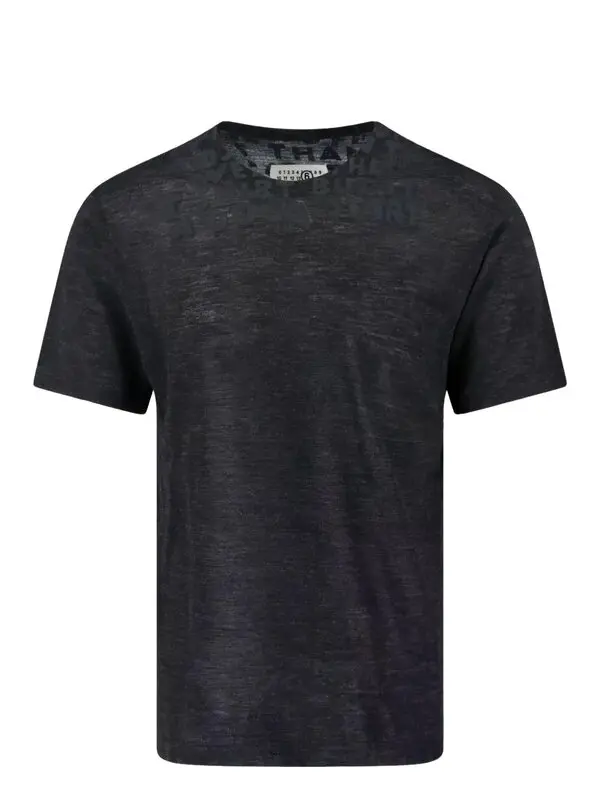 MAISON MARGIELA Letter-print T-shirt - Black