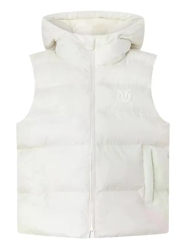 Pinko Hooded Quilted Gilet - White