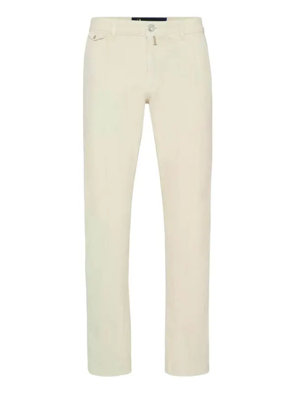 BILLIONAIRE Button-fastening Tapered Leg Jeans - Neutrals