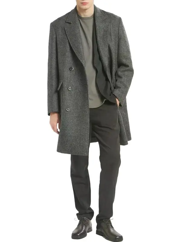 Barena Venezia Double-breasted Wool-blend Coat - Grey