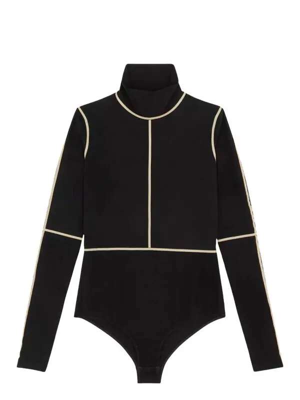 MAISON MARGIELA High-neck Panelled Bodysuit - Black