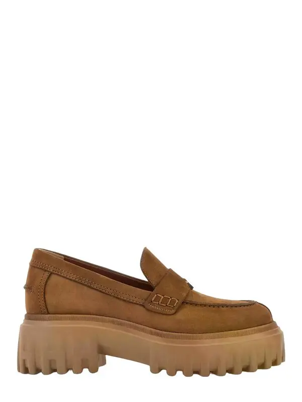 Hogan Suede Loafers - Brown