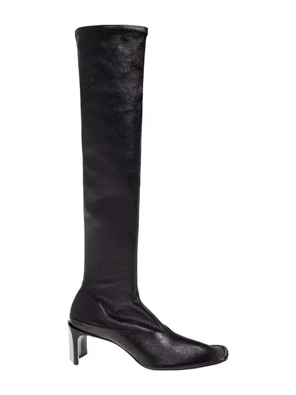 JIL SANDER 70mm Square-toe Knee-high Boots - Black