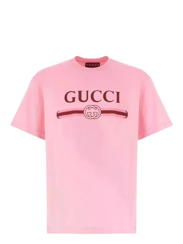 Gucci Logo-print T-shirt - Pink