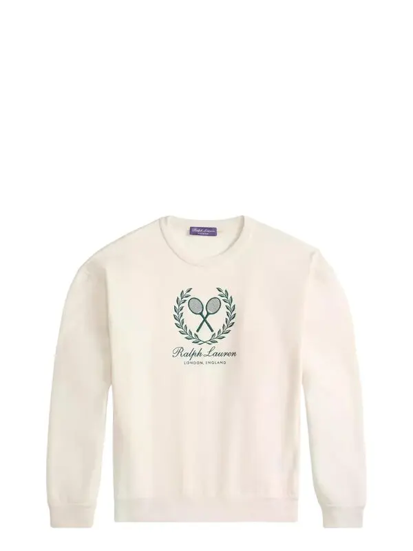 Ralph Lauren Tennis-motif Sweatshirt - White