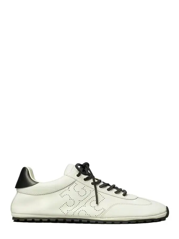 Tory Burch Leather Perforated Sneakers - White