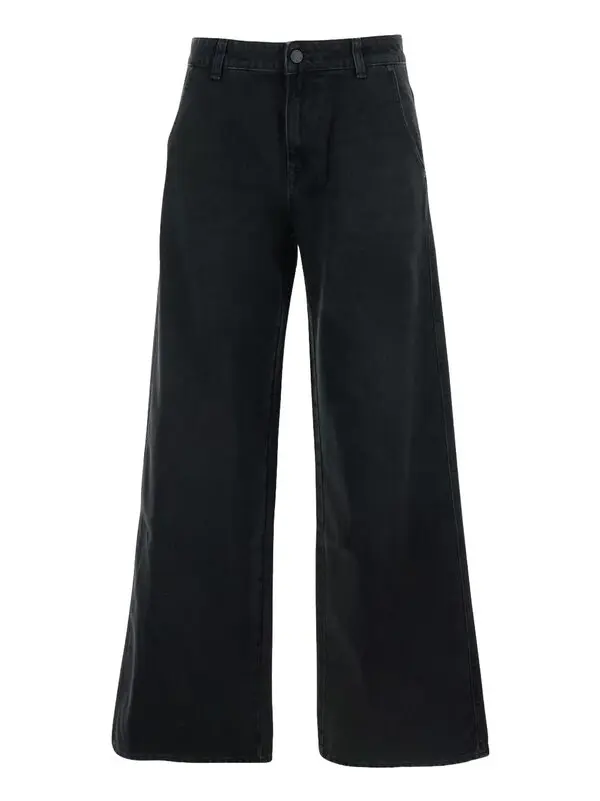 Ag Wide-leg Jeans - Black