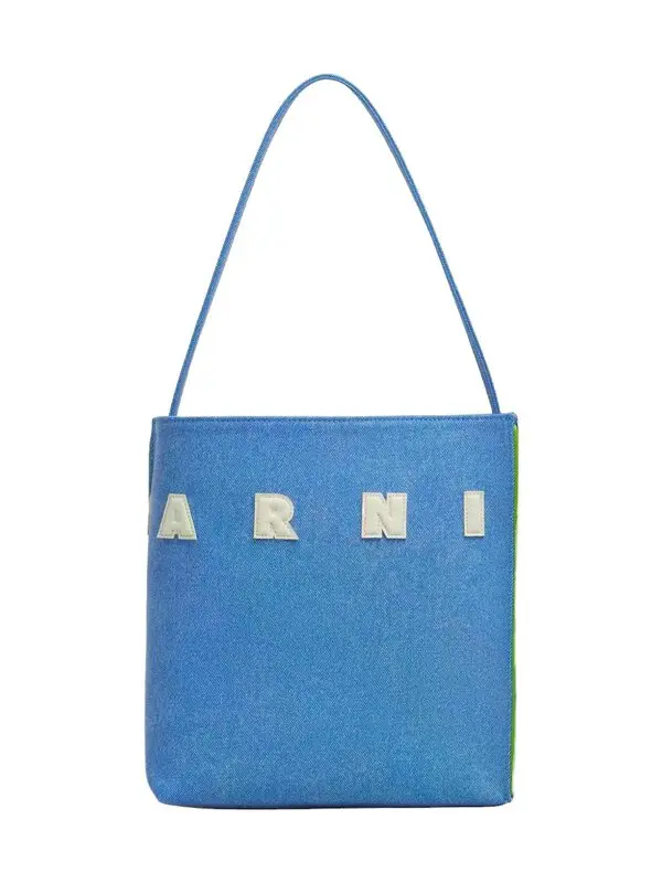 Marni Museo Logo-patch Tote - Blue