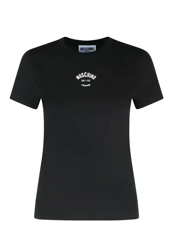 Moschino Logo-print Cotton T-shirt - Black