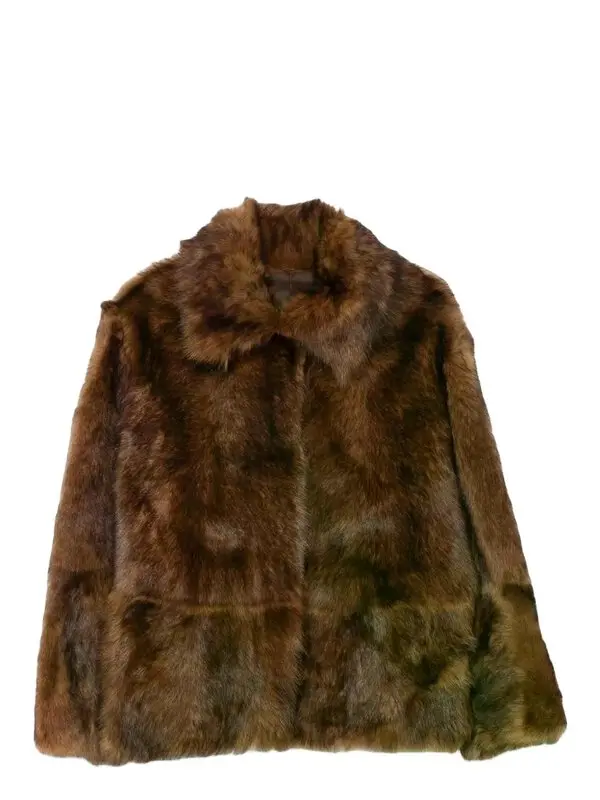 P.a.r.o.s.h Lamb Fur Jacket - Brown