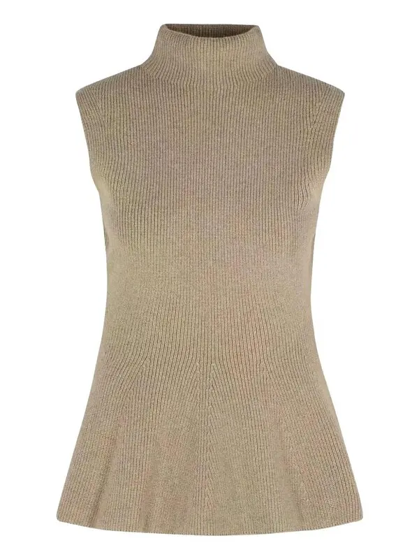 RÓHE Ribbed Knit Tank Top - Neutrals