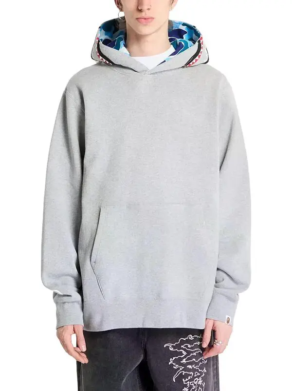 A BATHING APE Kangaroo-pocket Hoodie - Grey
