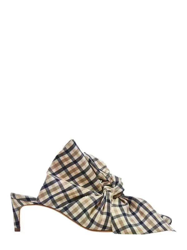 MIISTA 60mm Paulette Bow Mules - Neutrals