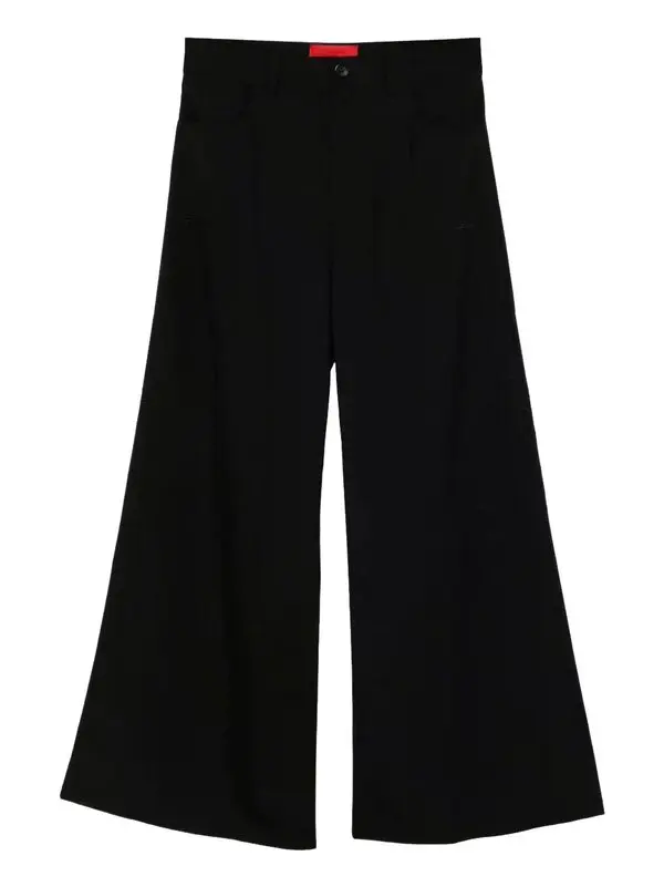 KUSIKOHC Wide Leg Trousers - Black