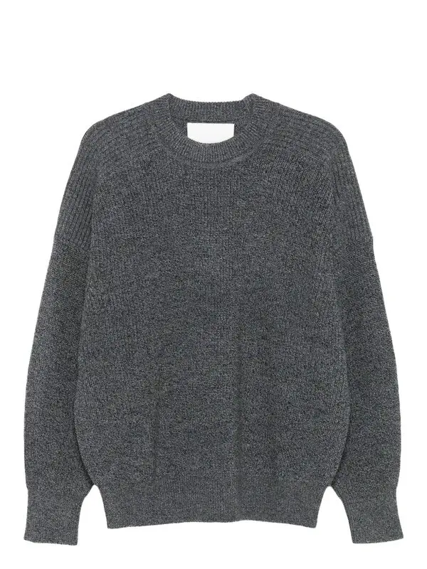 MARANT Ribbed Crew-neck Sweater - Grey