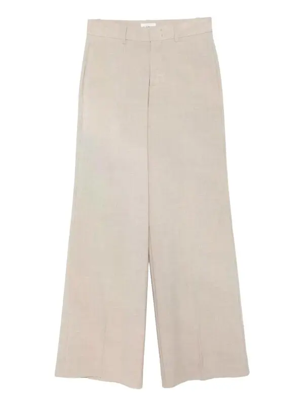 P.a.r.o.s.h Wool-blend Straight Trousers - Neutrals