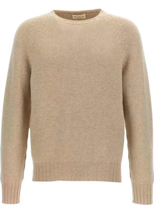MA'RY'YA Raglan-sleeve Wool Sweater - Neutrals