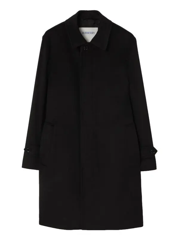 Burberry Mid-length Cashmere Car Coat - Black
