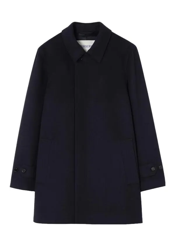 Burberry Mid-length Cashmere Car Coat - Navy