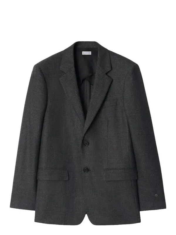 Burberry Wool Cashmere Tailored Jacket - Loden/highland Green