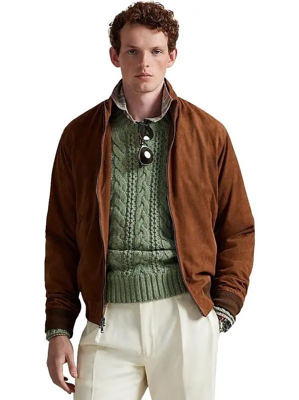 Polo Ralph Lauren Suede Jacket - Brown