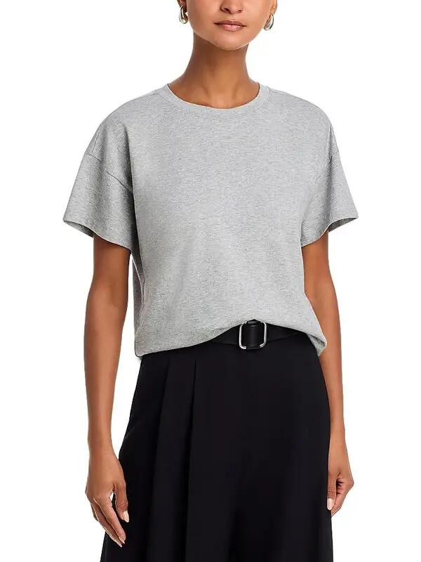 Rag & Bone Kelly Boxy Jersey Tee - Heather Gray
