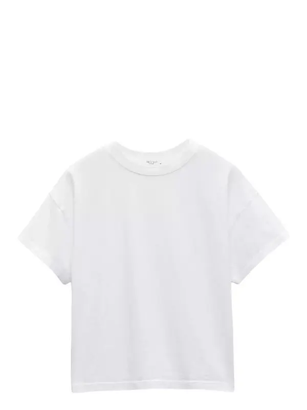 Rag & Bone Kelly Boxy Jersey Tee - White
