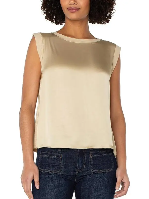 LIVERPOOL Sleeveless Top - Pale Gold