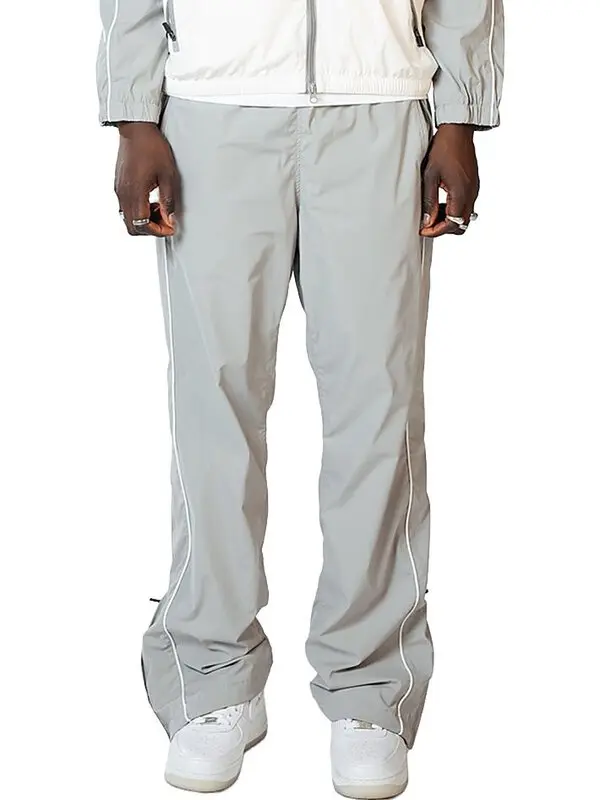 PAPER PLANES Open Bottom Track Pants - Grey