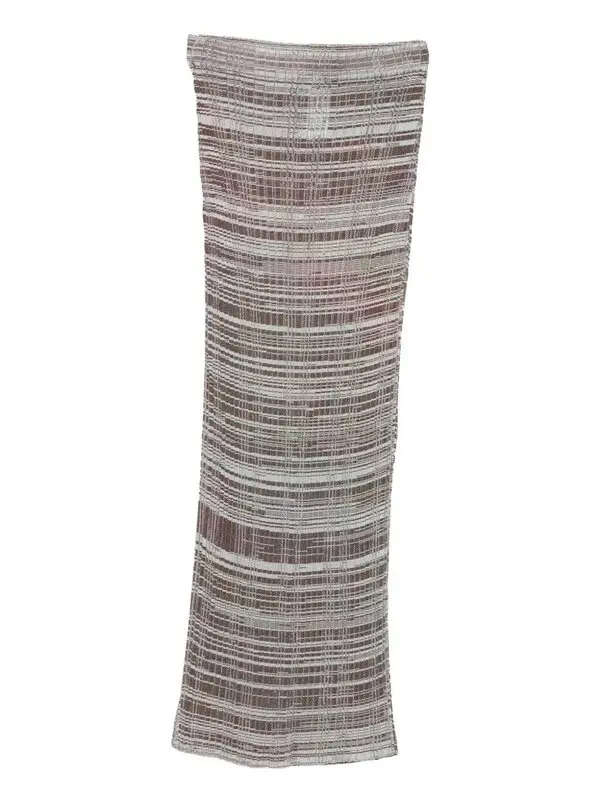 Fabiana Filippi Striped Ribbed Maxi Skirt - Brown