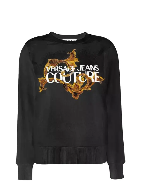 Versace Logo-print Sweatshirt - Black