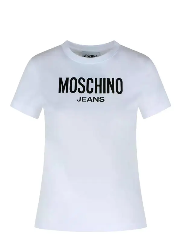 Moschino Logo Cotton T-shirt - White