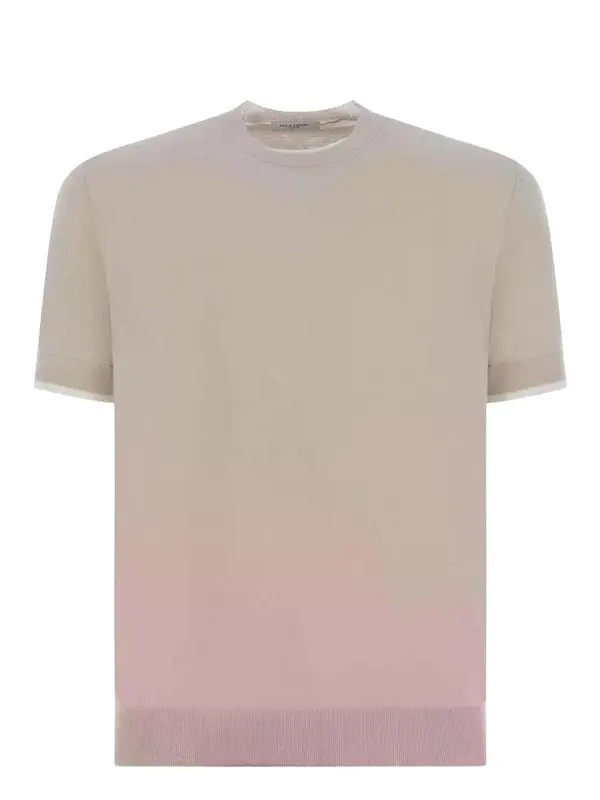 PAOLO PECORA Short-sleeve Crew-neck Sweater - Neutrals