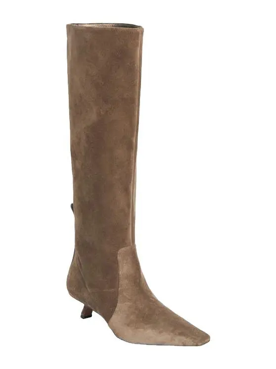 Brunello Cucinelli City Kitten Heel Boot - C8769 Torba