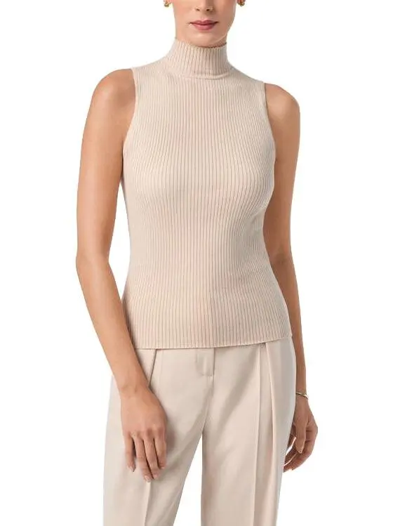 Trina Turk Westhampton Ribbed Turtleneck Top - Poplar