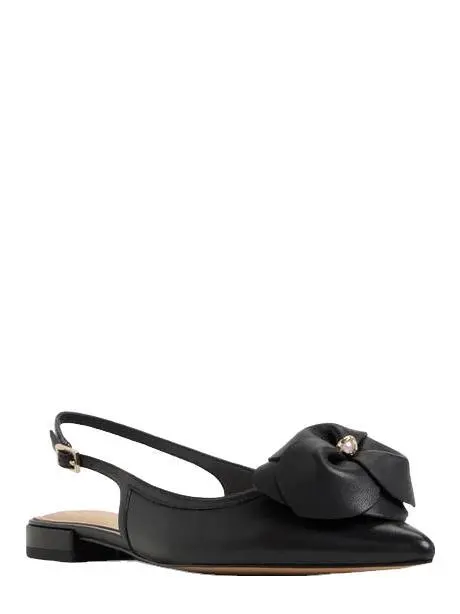 Ted Baker London Lili Rose Pointed Toe Slingback Flat - Black