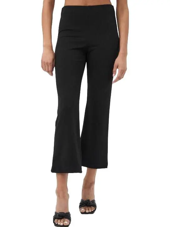 Trina Turk Sorrel Cropped Flare Leg Ponte Pant - Black