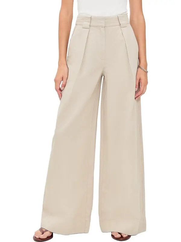 APIECE APART Eli Wide-leg Trousers - Feather Gray