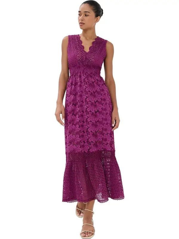 Temptation Positano Belice Maxi Dress - Aubergine