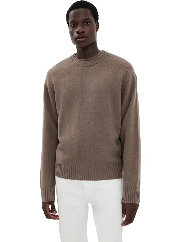 FRAME Cashmere Crew Neck Sweater - Latte Brown