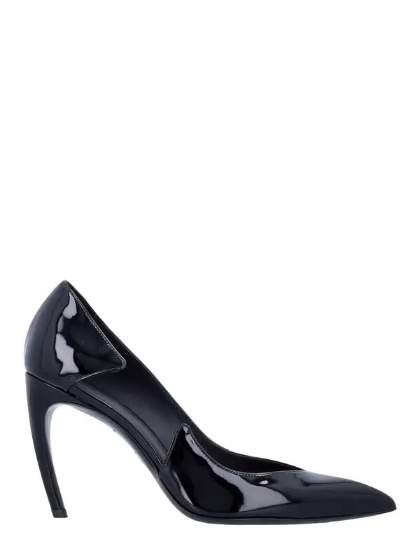 Attico Pointed Toe High Heel Pumps - Black