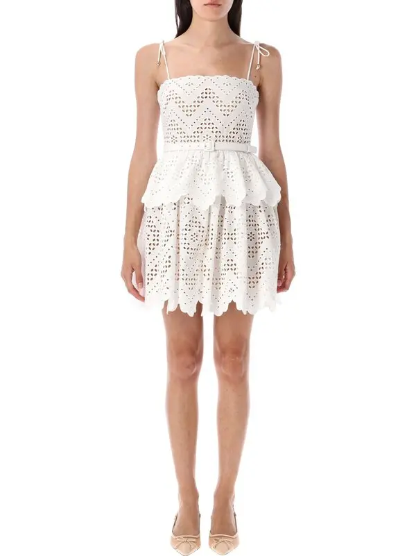 SELF-PORTRAIT Dress - White